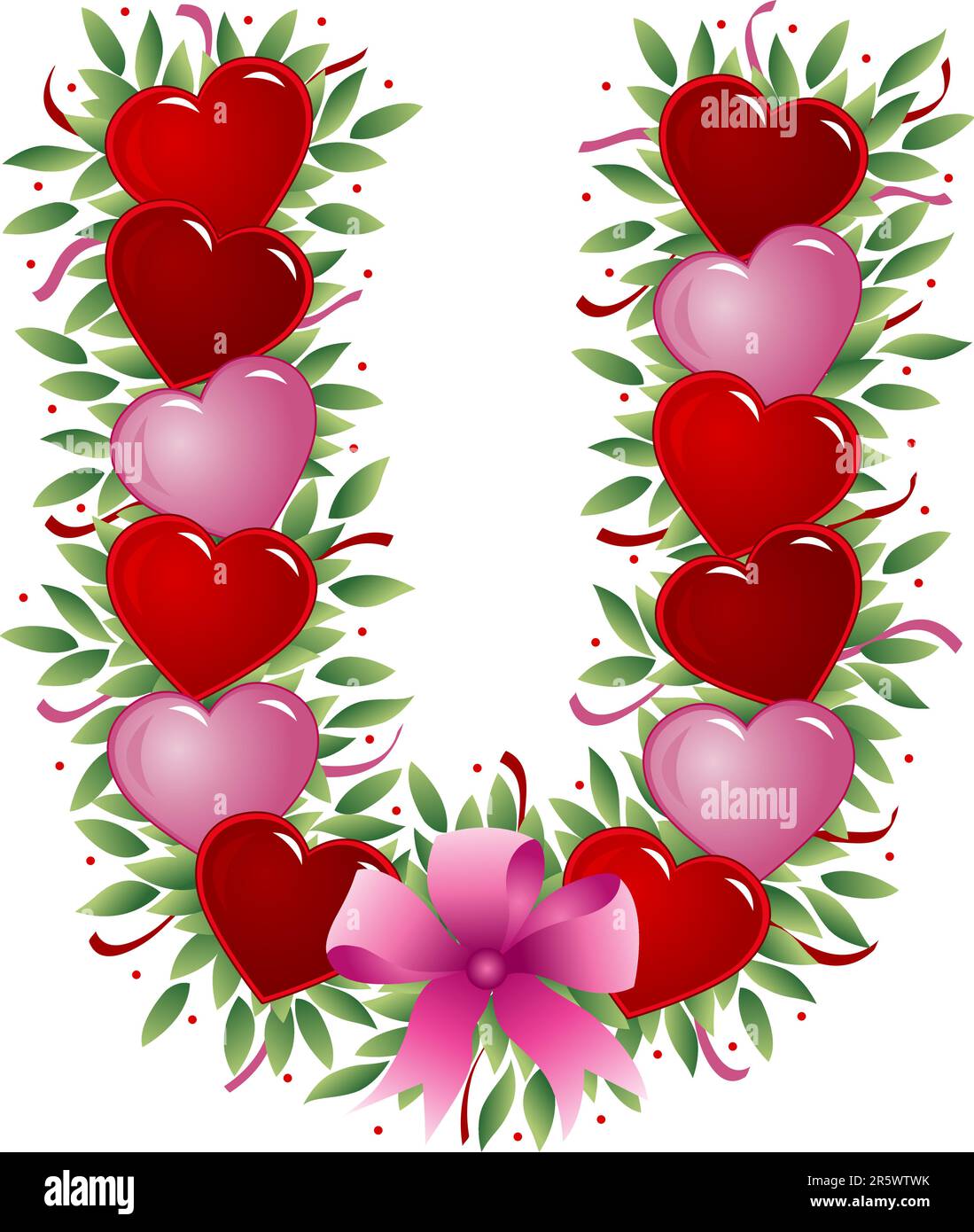 U Letter In Heart