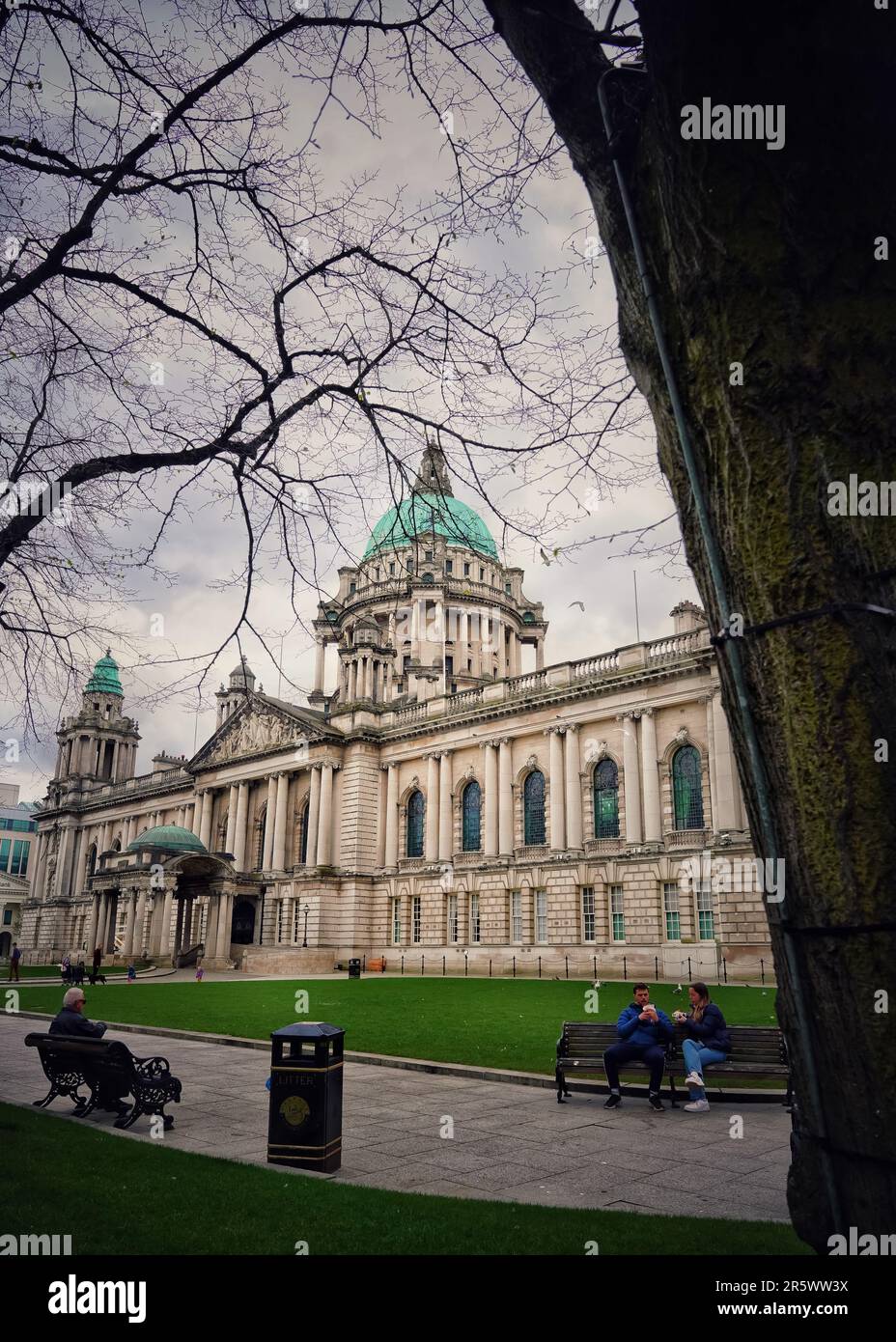 The Donegal Square in Northern Ireland, featuring the historical City ...