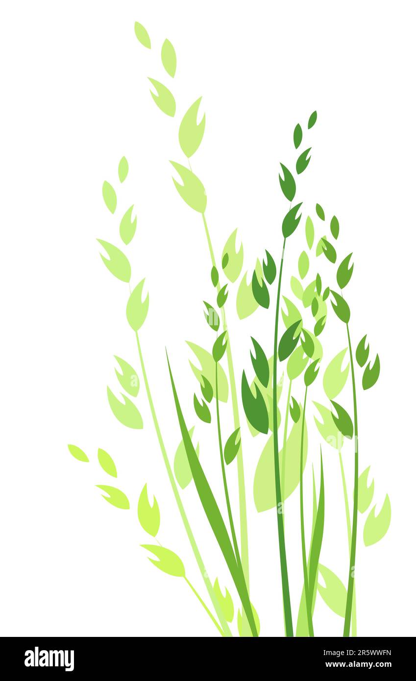 grass vector illustration / colored silhouette Stock Vector Image & Art ...