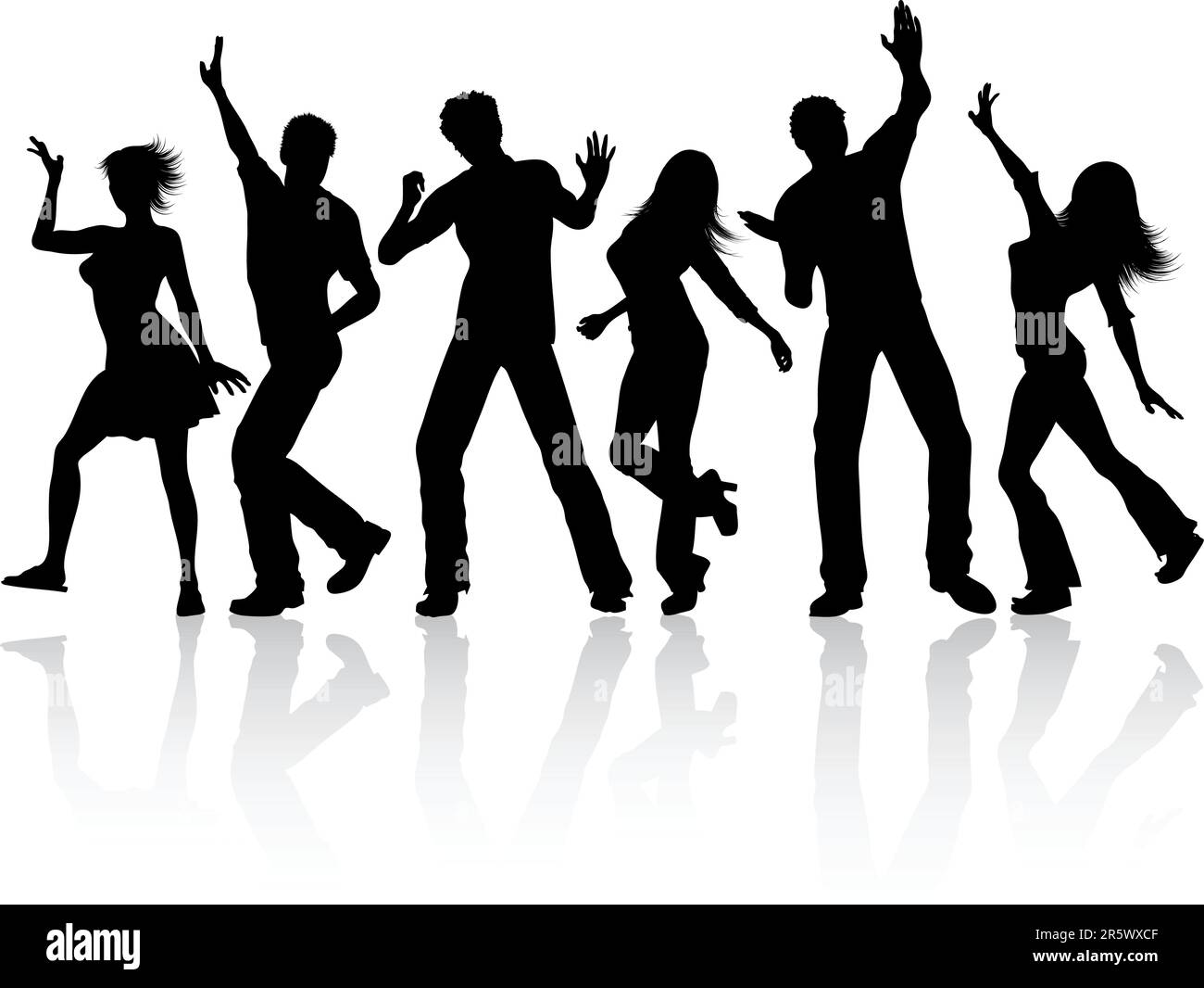 Dance Party Black And White