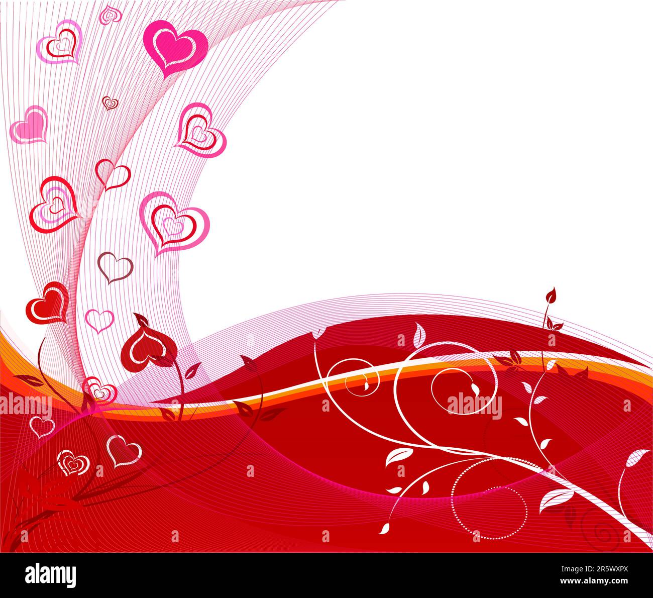 Romantic background vector illustration Stock Vector Image & Art - Alamy