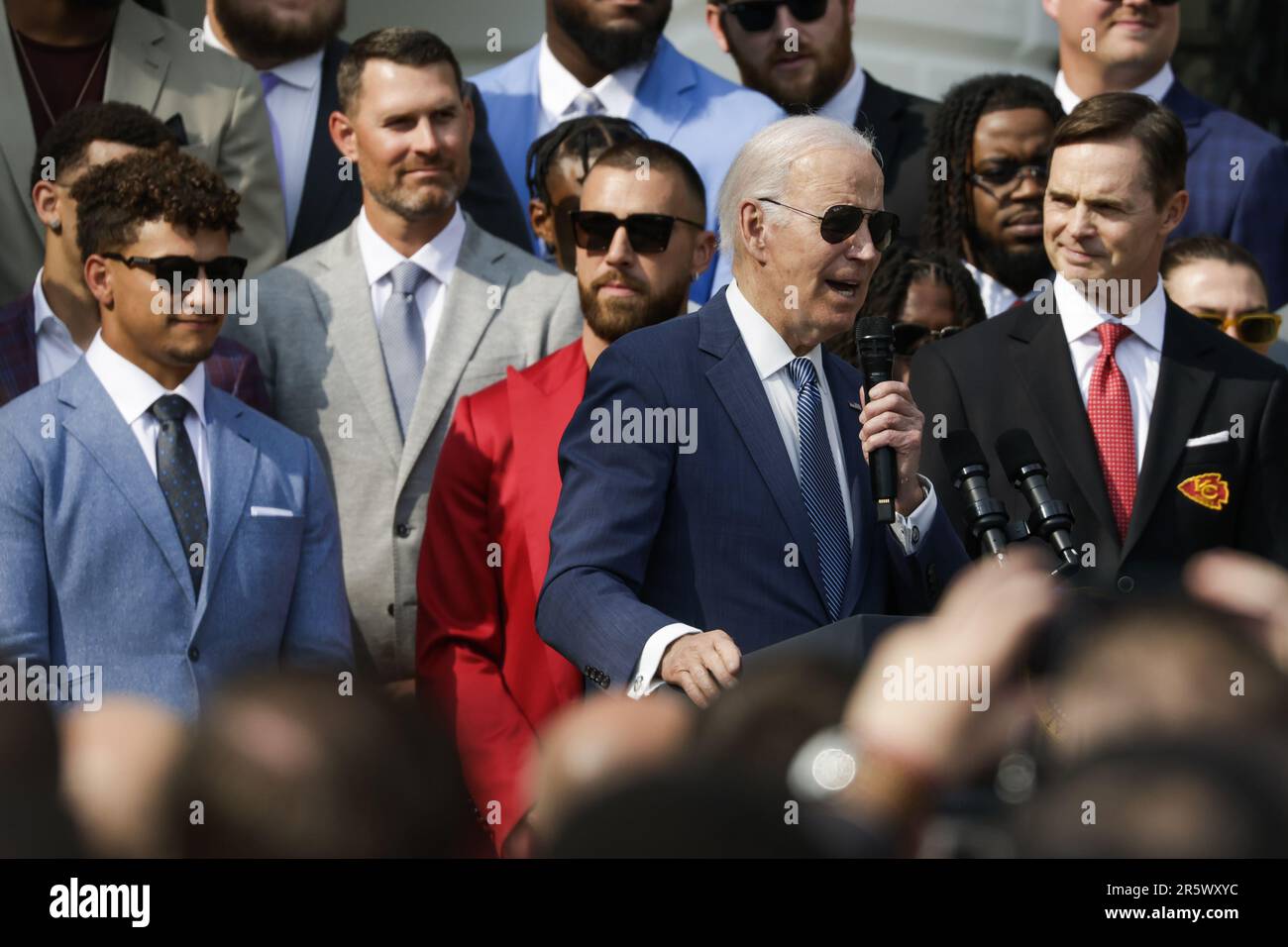 Washington, USA. 05th June, 2023. President Joe Biden speaks besides ...