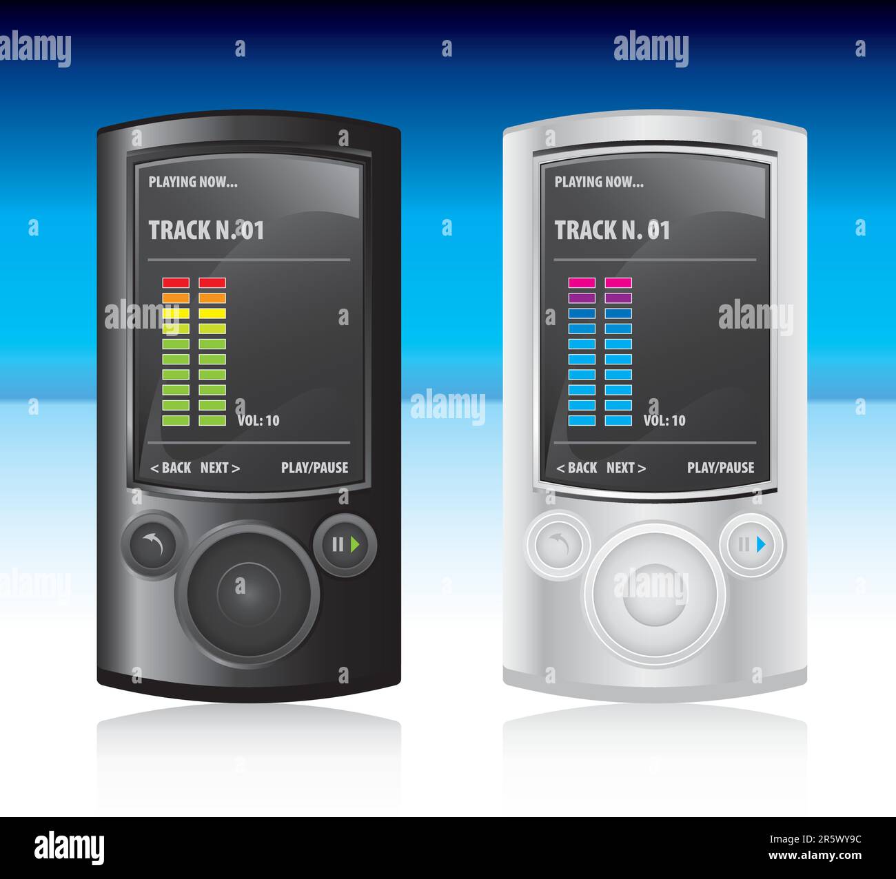 Mp3 Music Player Stock Vector Image & Art - Alamy