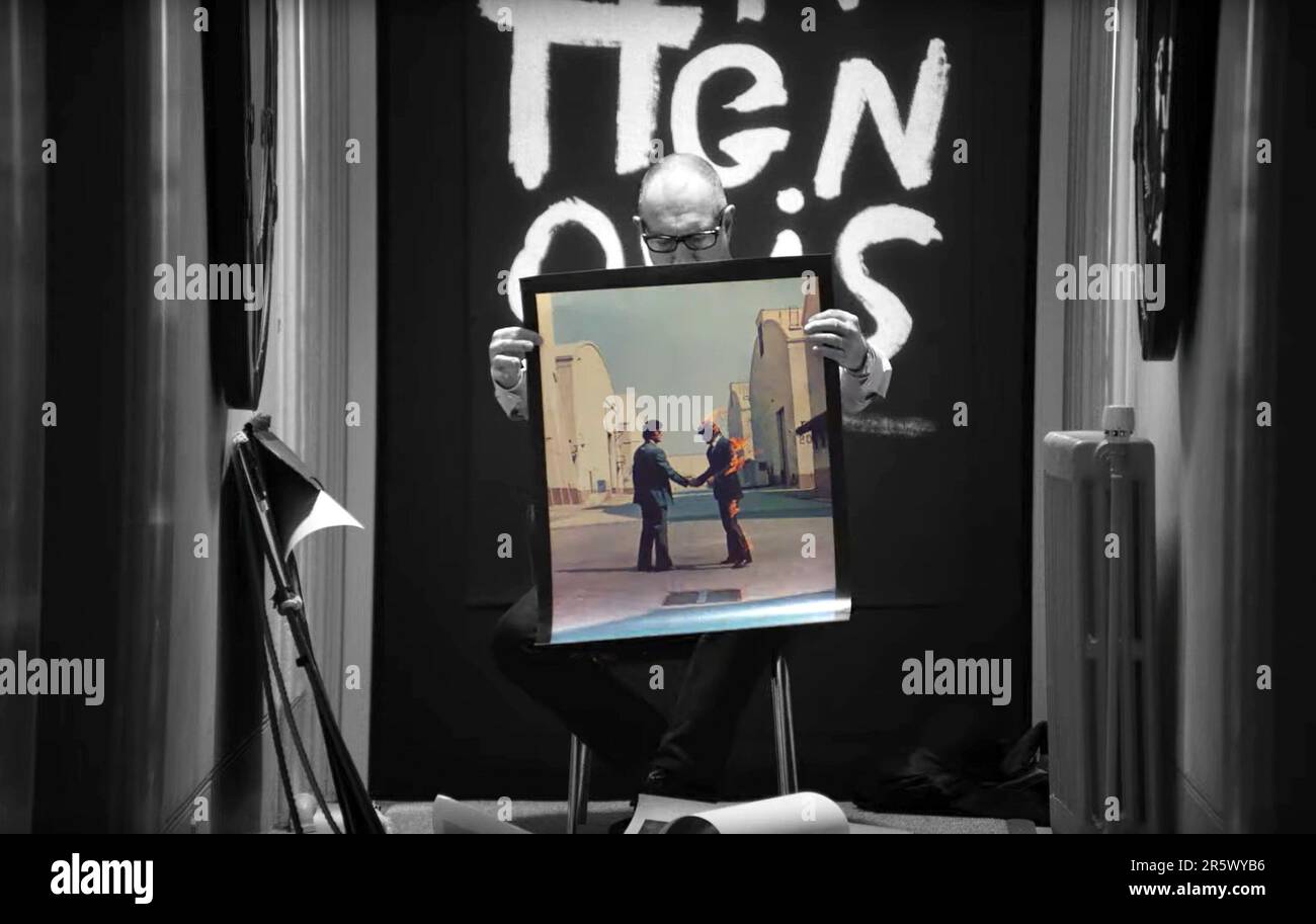 SQUARING THE CIRCLE (THE STORY OF HIPGNOSIS), Aubrey Powell, of art design group Hipgnosis, with ...