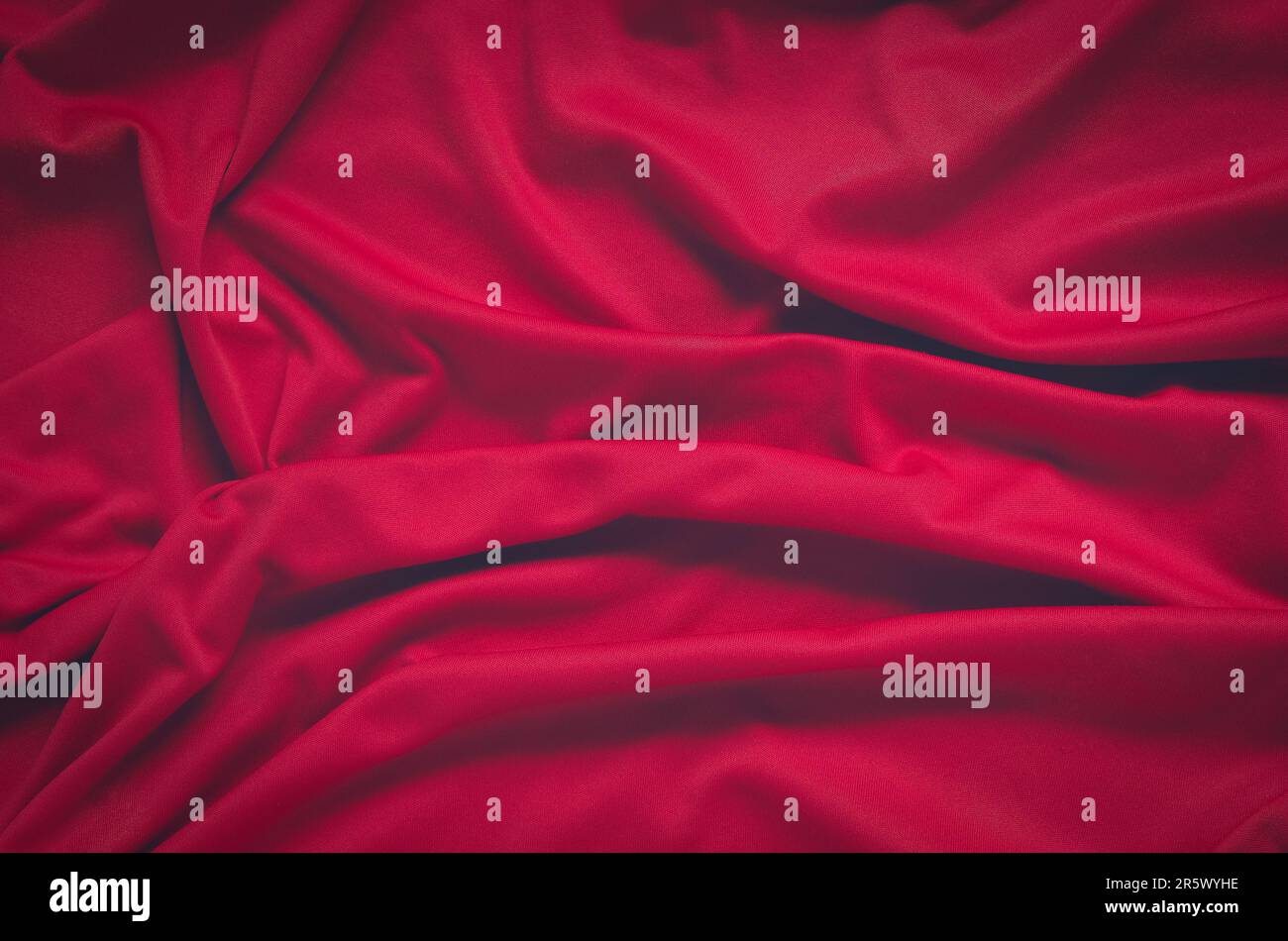 Wrinkled fabric texture. Close-up of soft cotton cloth, may be used as ...