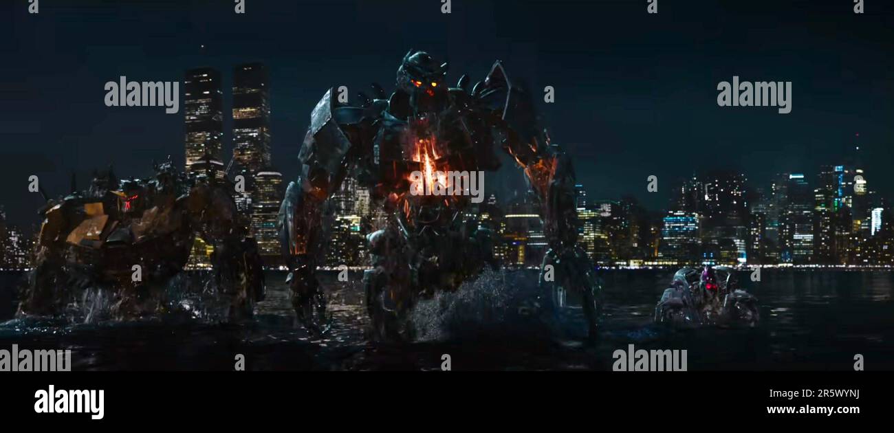 TRANSFORMERS: RISE OF THE BEASTS, Scourge (center, voice: Peter ...