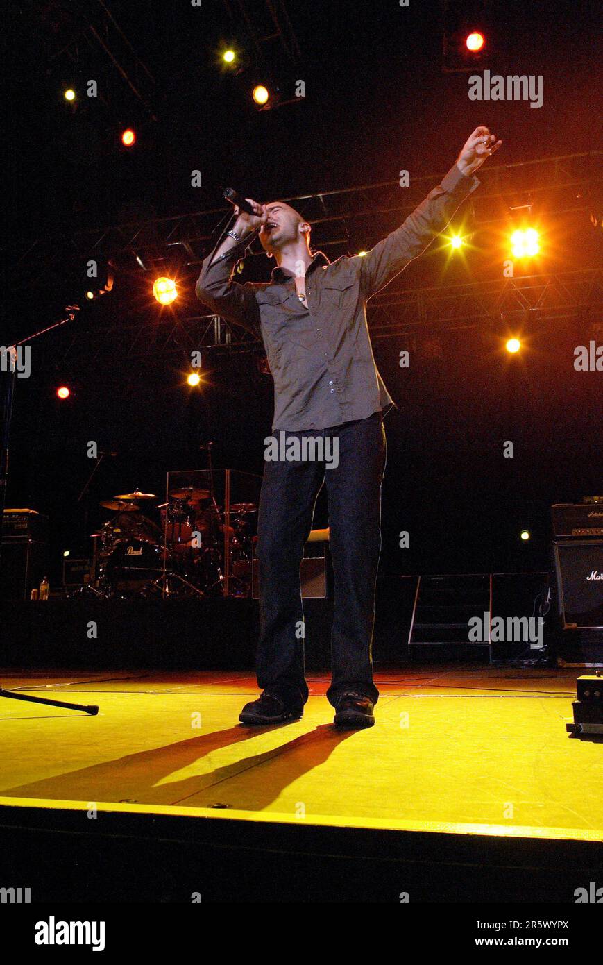 Ed Kowalczyk (vocals) of Live, onstage in Australia at Live’s Sydney ...