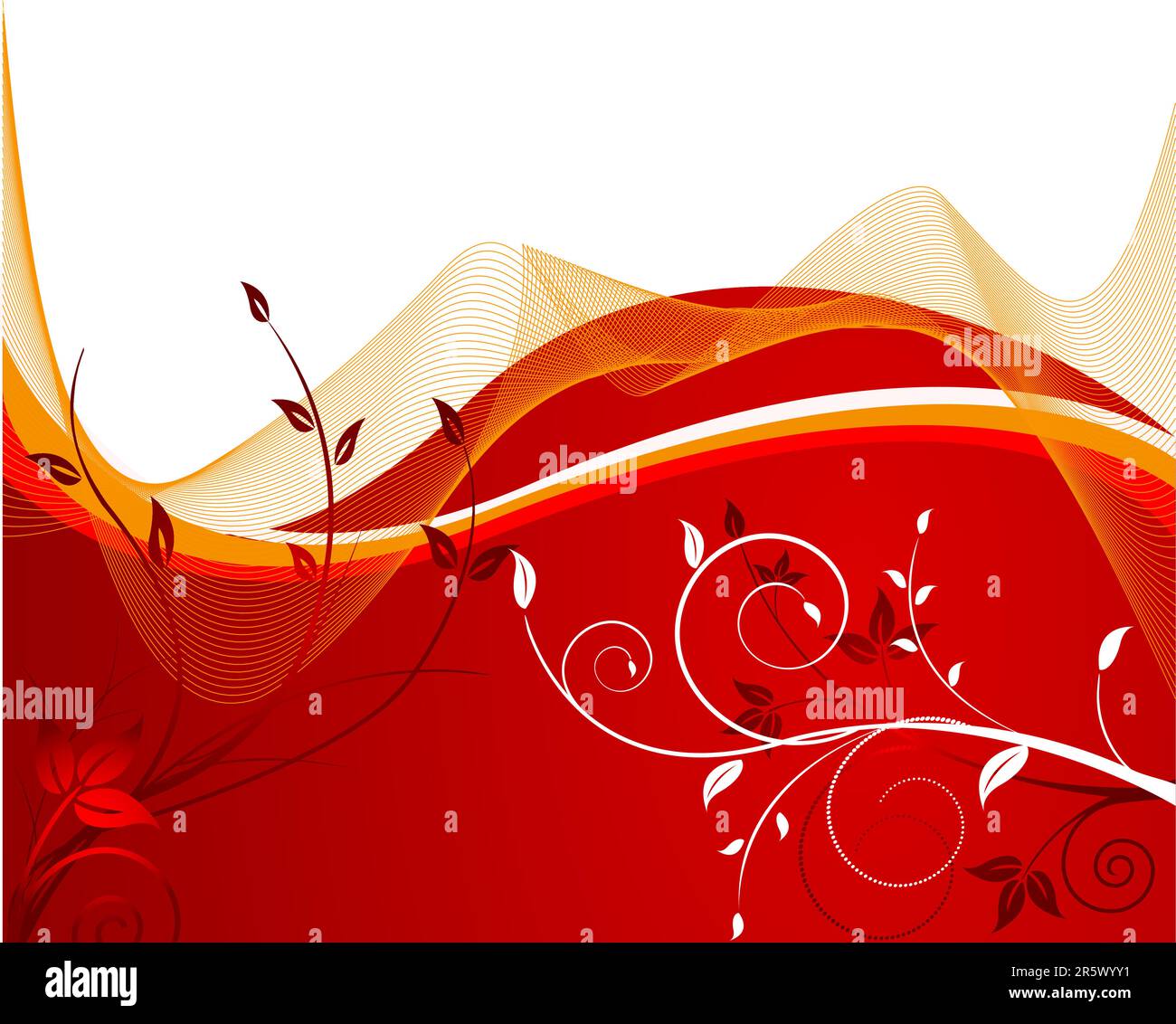 Abstract floral background - vector Stock Vector Image & Art - Alamy