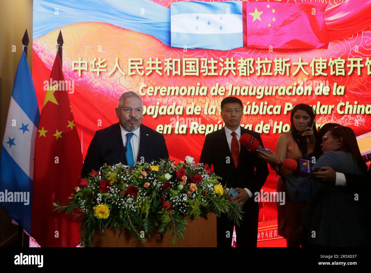 Tegucigalpa, Honduras. 5th June, 2023. Honduran Foreign Minister ...