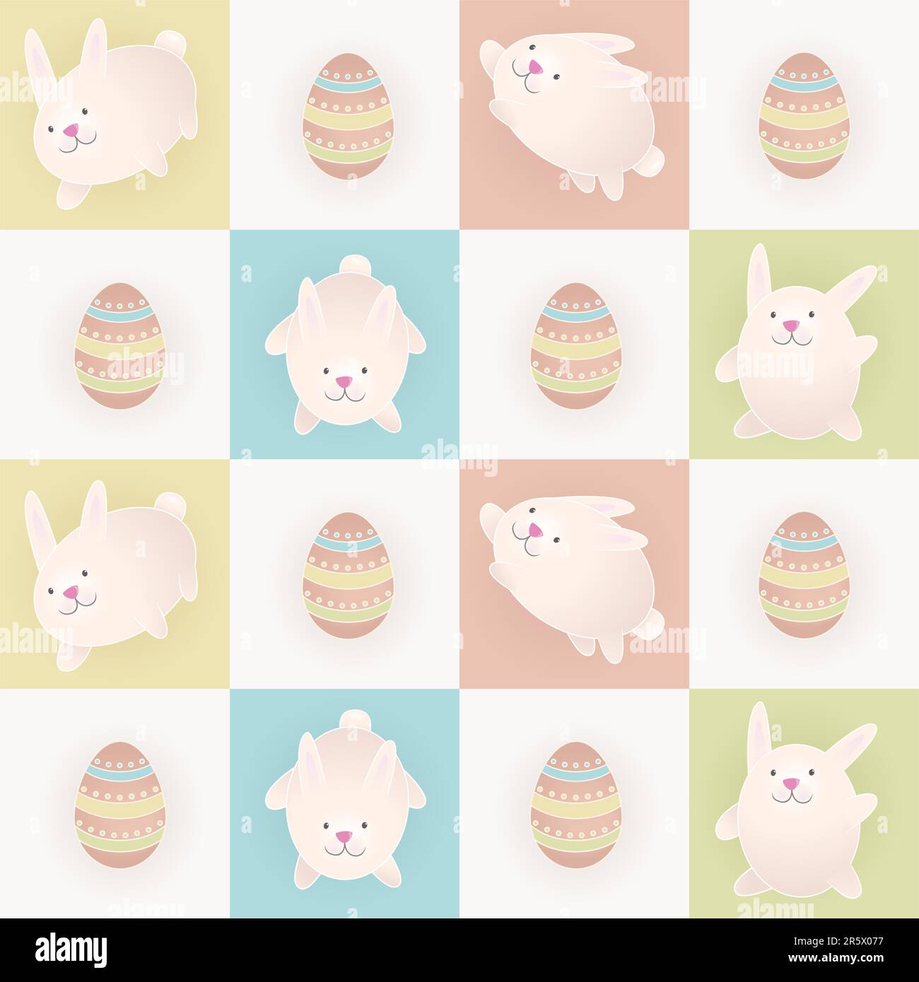 Easter eggs and bunnies pattern Stock Vector Image & Art - Alamy
