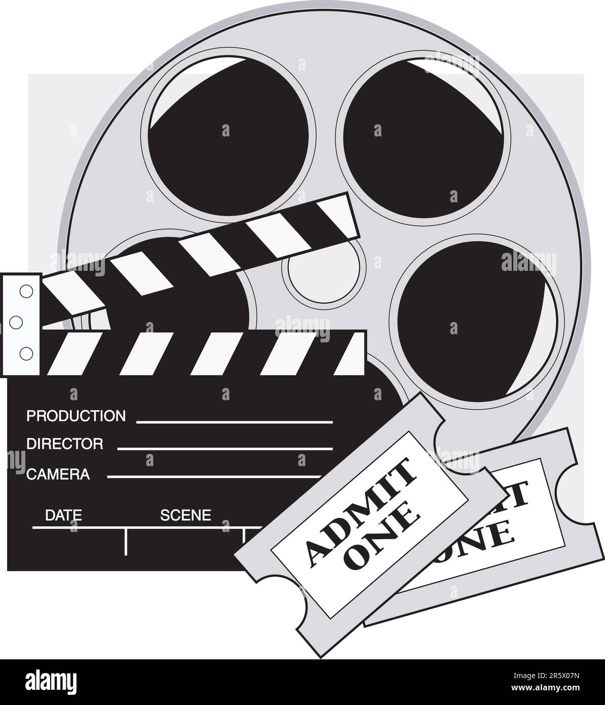 Movies scene Stock Vector Images - Alamy