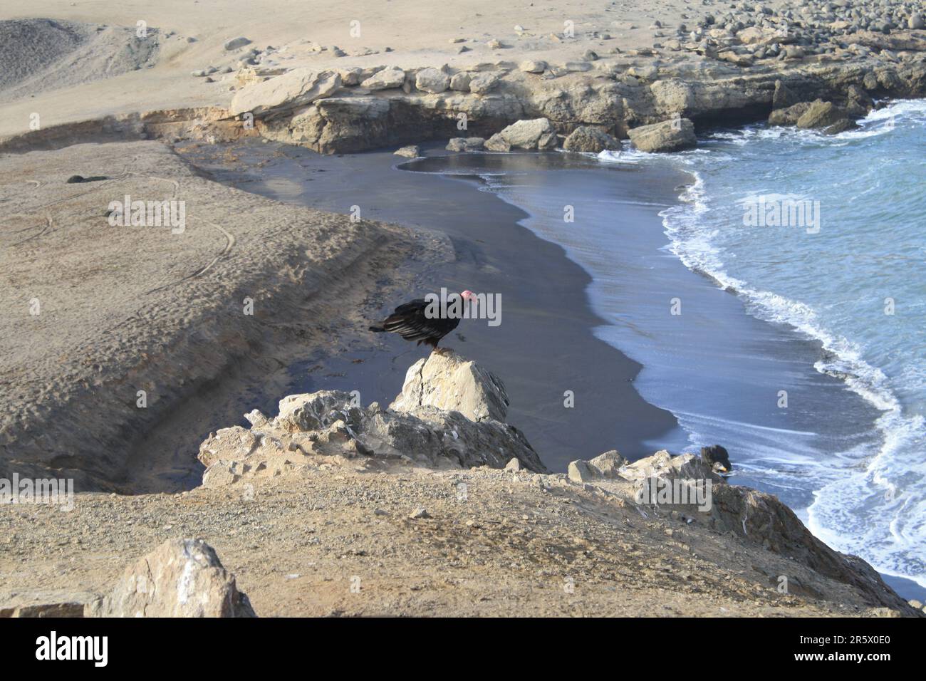 Dark black coastal rocks hi-res stock photography and images - Alamy