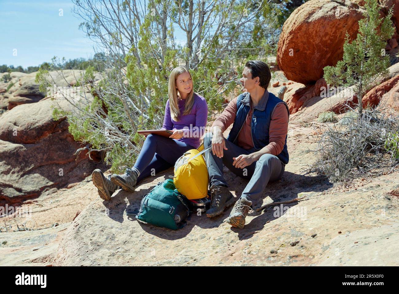 LOVE IN ZION NATIONAL: A NATIONAL PARK ROMANCE, from left: Cindy Busby ...