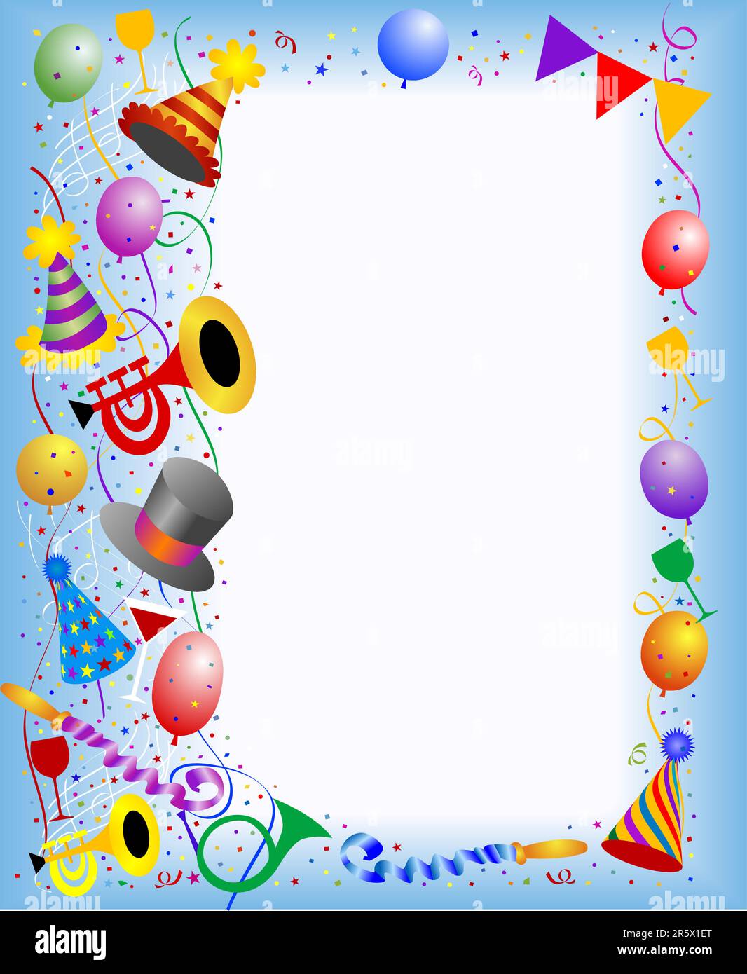 Party blower and hat Stock Vector Images - Alamy