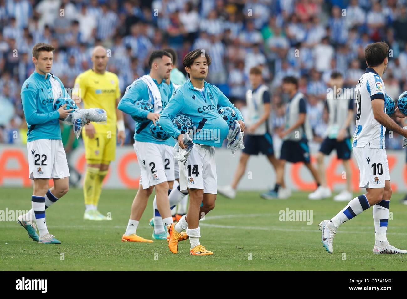 Real sociedad reale arena fans hi-res stock photography and images - Alamy