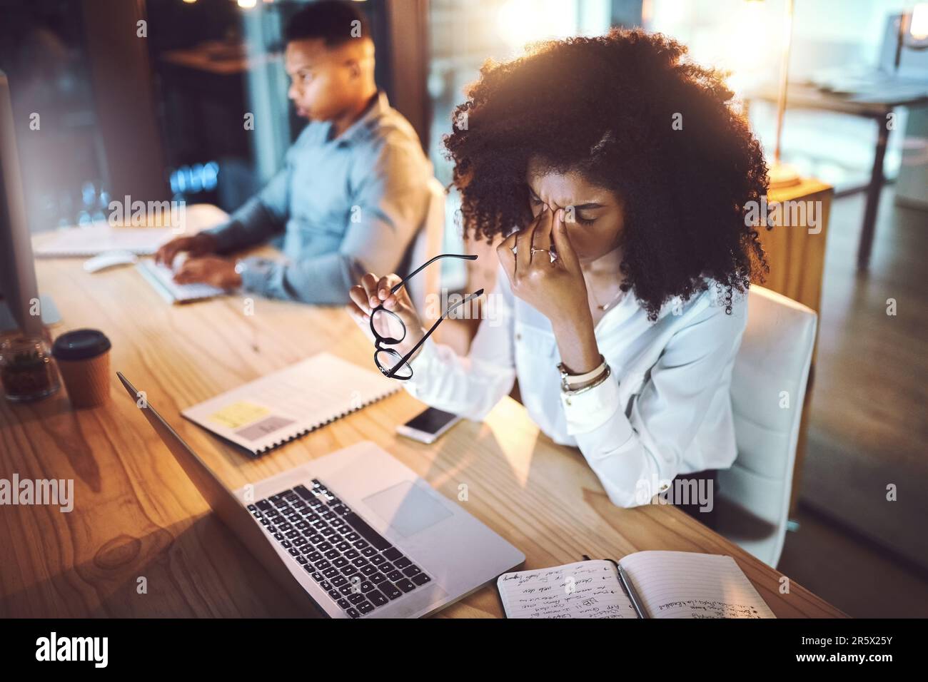 Gazing at a screen is a frequent eyestrain culprit. a young ...