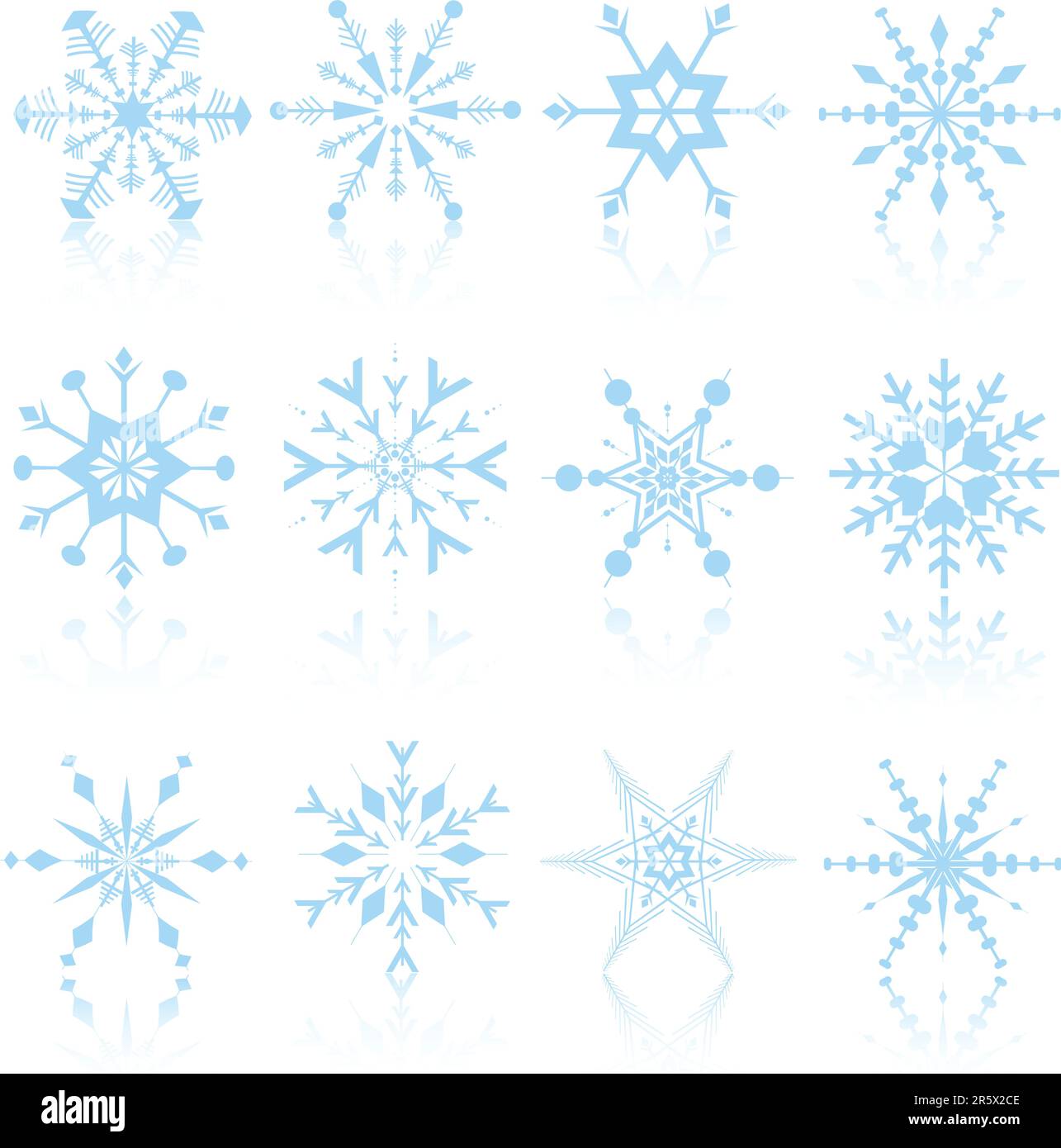 Detailed snowflake designs hi-res stock photography and images - Alamy
