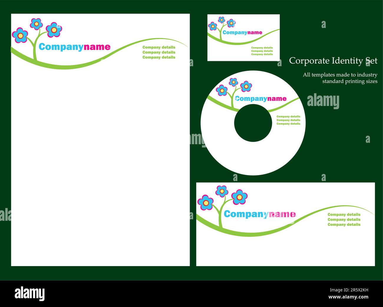 funky corporate identity template Stock Vector Image & Art - Alamy