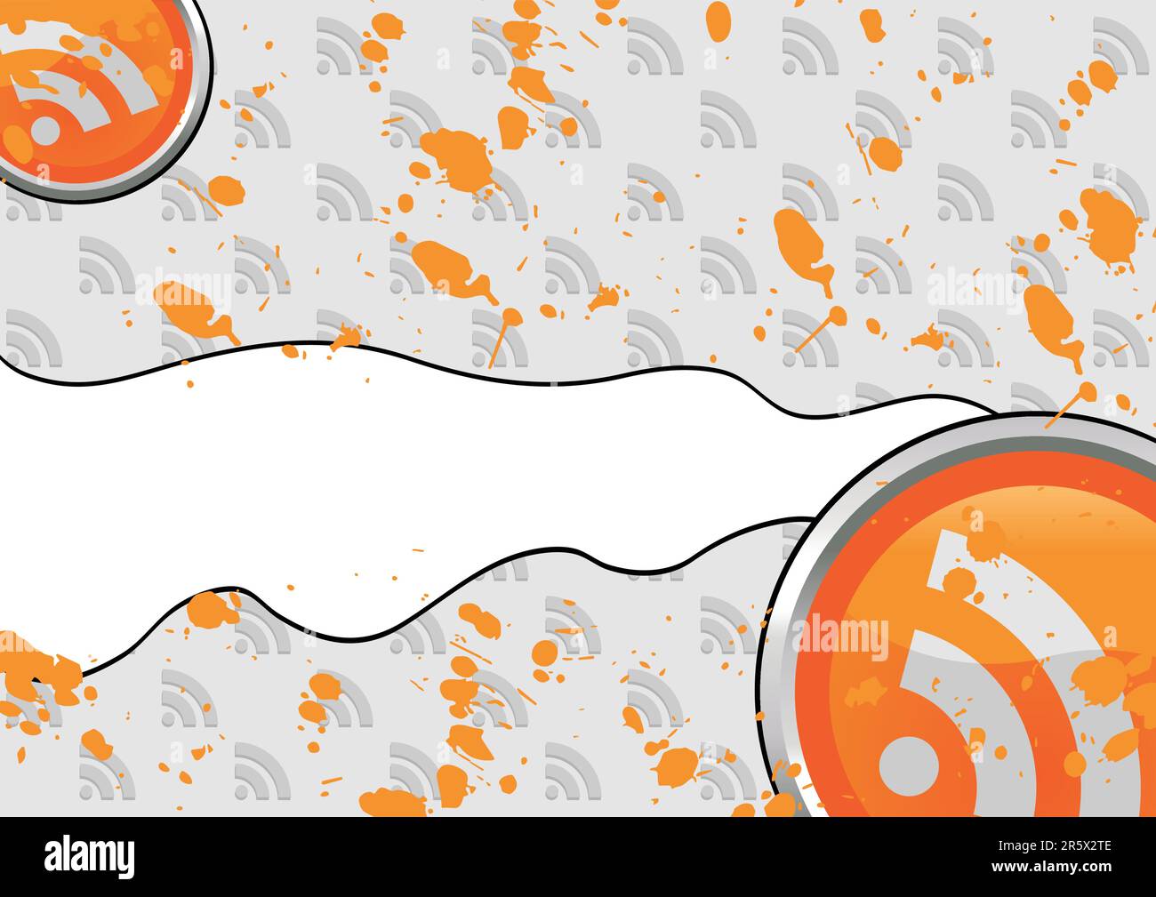 Grunge background based on RSS feed symbols Stock Vector Image & Art ...