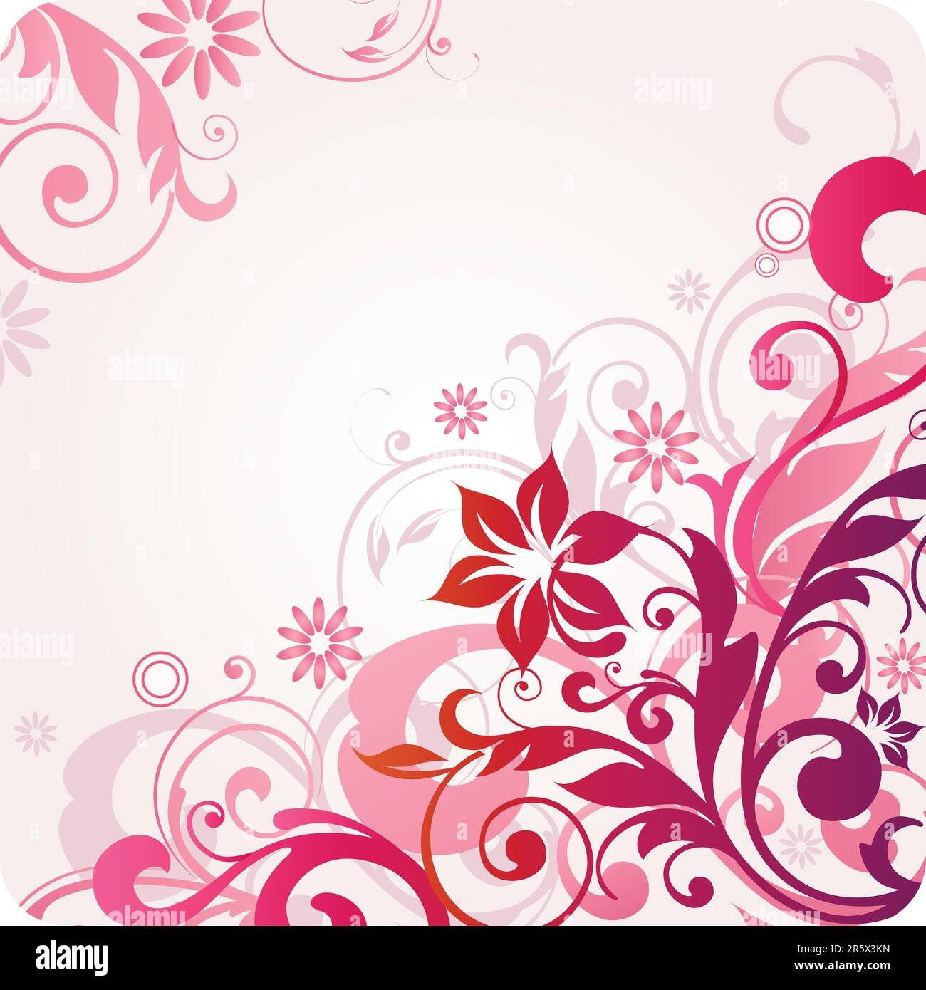 illustration drawing of floral background Stock Vector Image & Art - Alamy