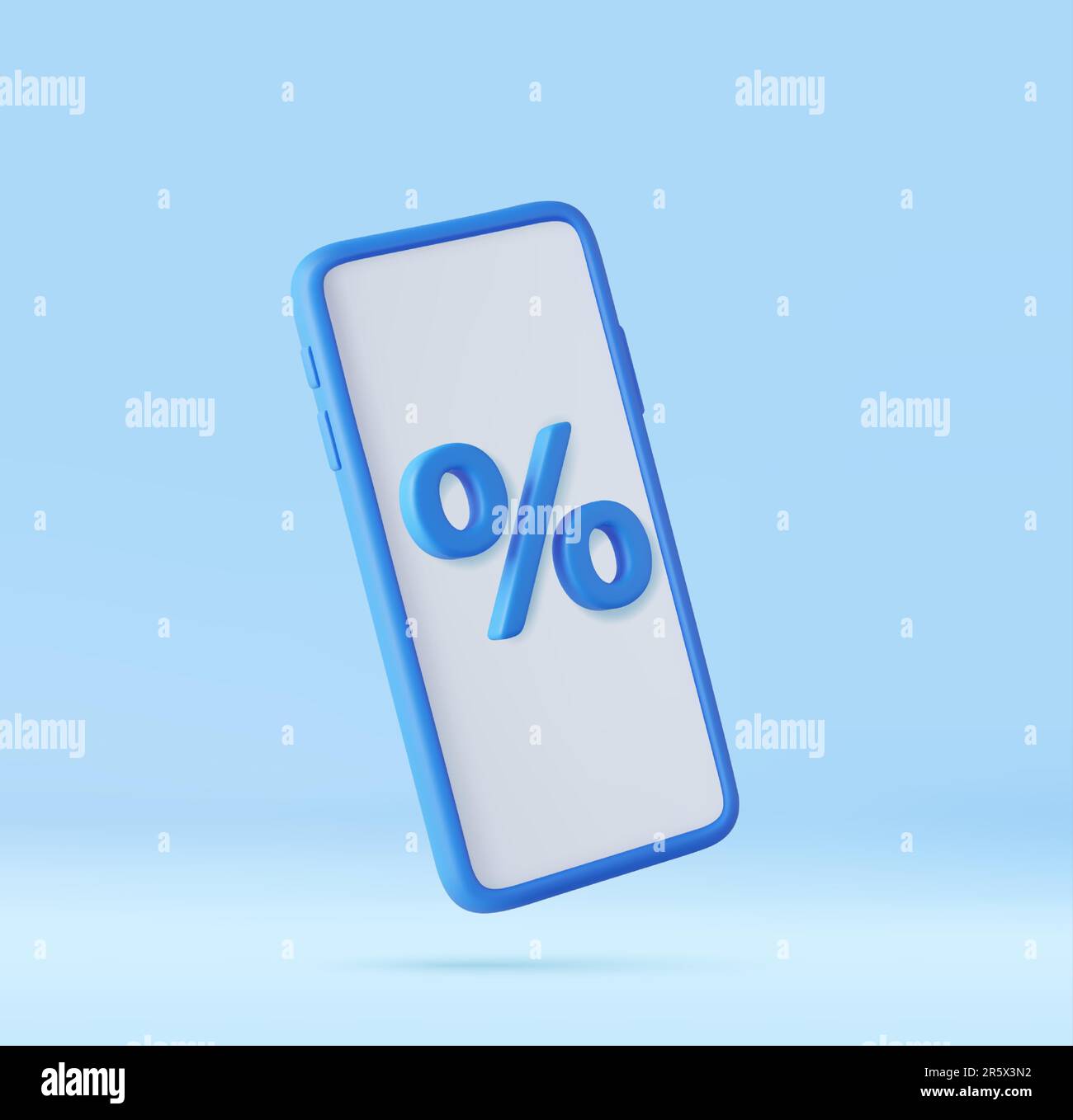 Blue discount percentage marketing Stock Vector Images - Alamy