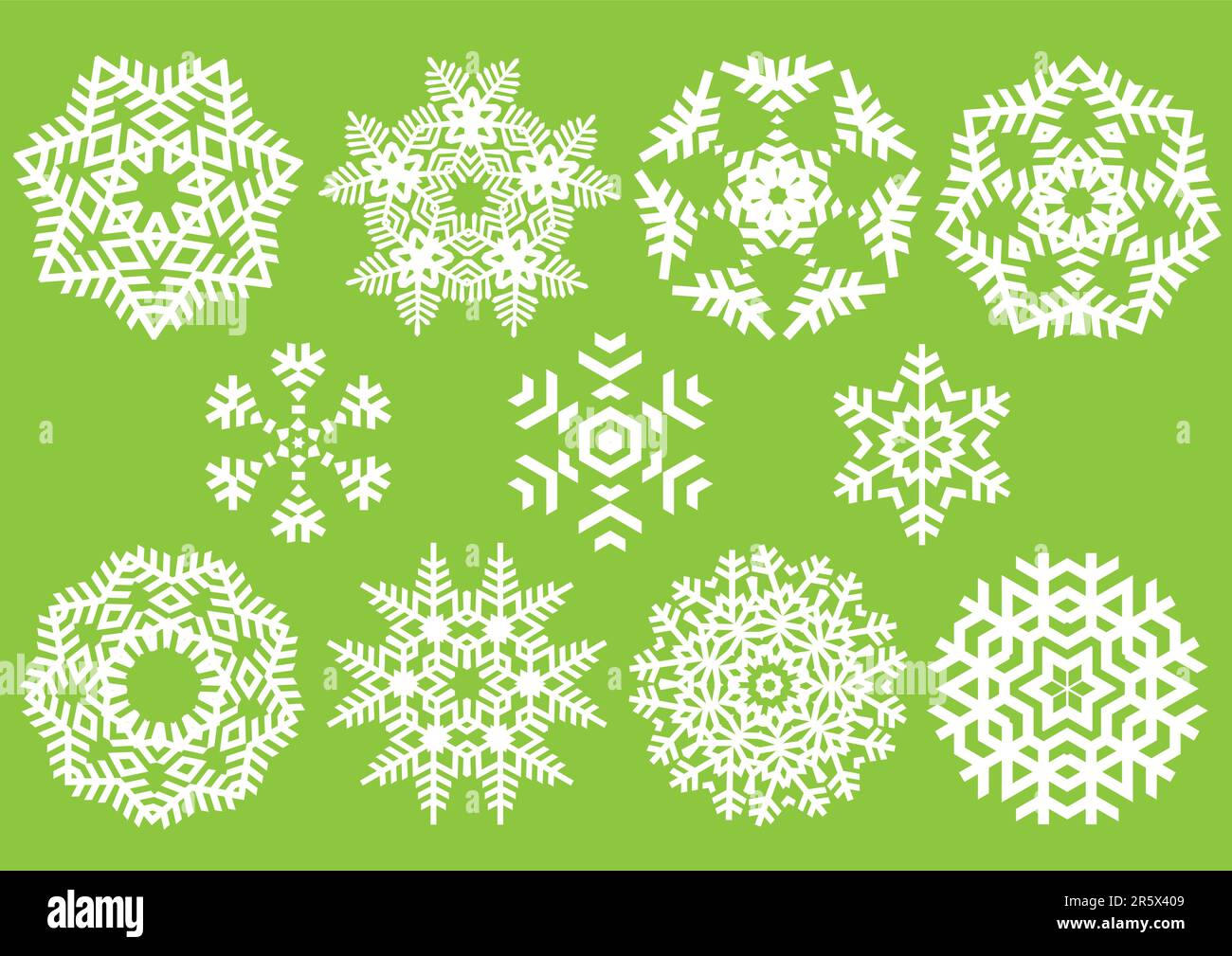 vector snowflakes collection Stock Vector Image & Art - Alamy