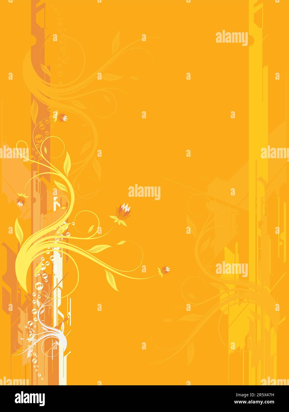 Modern, summer, floral design for magazine/brochure/CD/DVD/mag/review ...