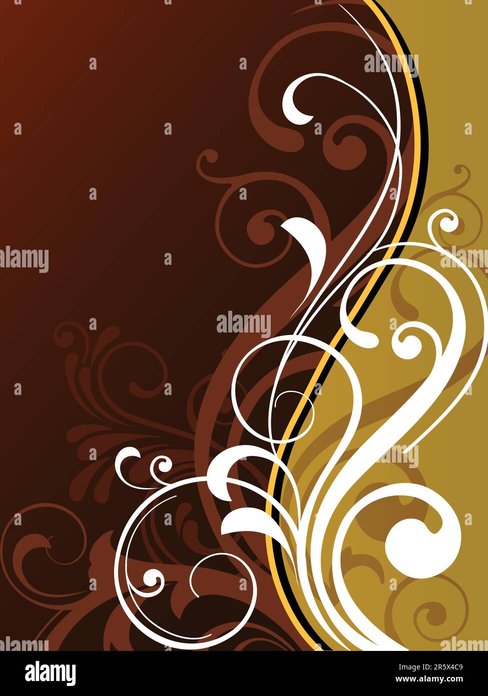 illustration drawing of floral background Stock Vector Image & Art - Alamy