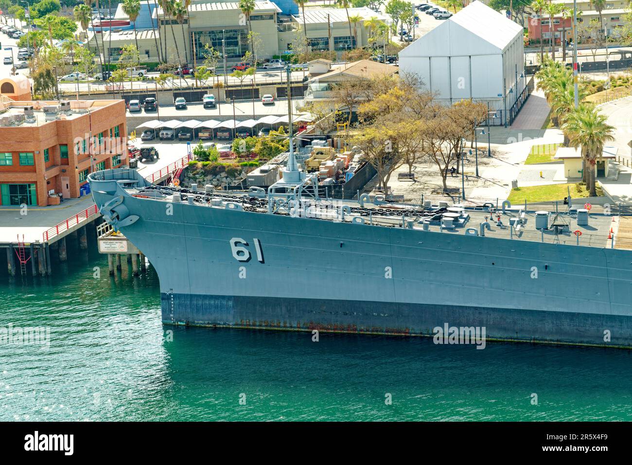LOS ANGELES - April 22, 2023: The USS Iowa is a retired battleship ...