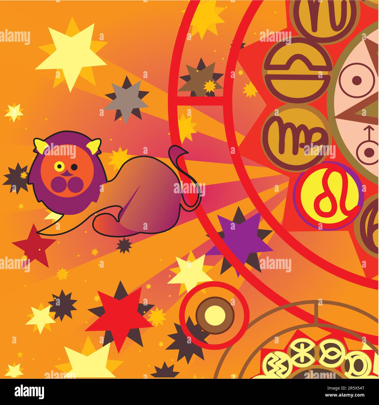 Vector Illustration Of Zodiac Signs Stock Vector Image And Art Alamy