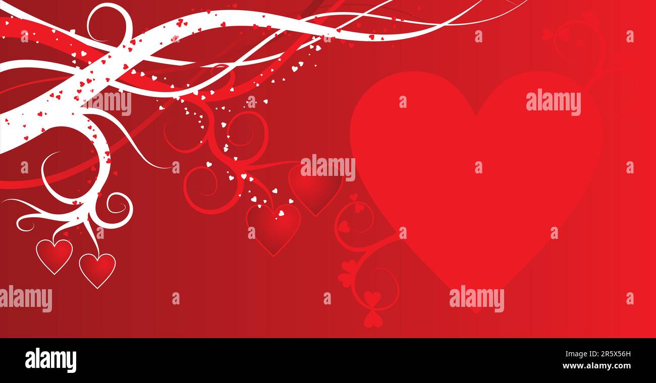 Valentine background, vector illustration Stock Vector Image & Art - Alamy