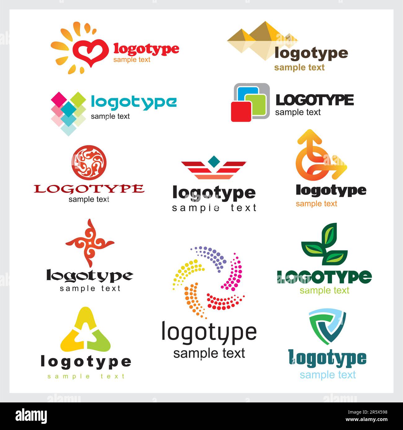 Set of vector trade marks for your company or a site Stock Vector Image ...
