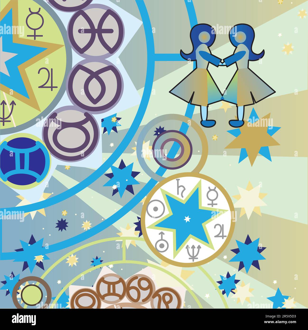 vector illustration of zodiac signs Stock Vector Image & Art - Alamy