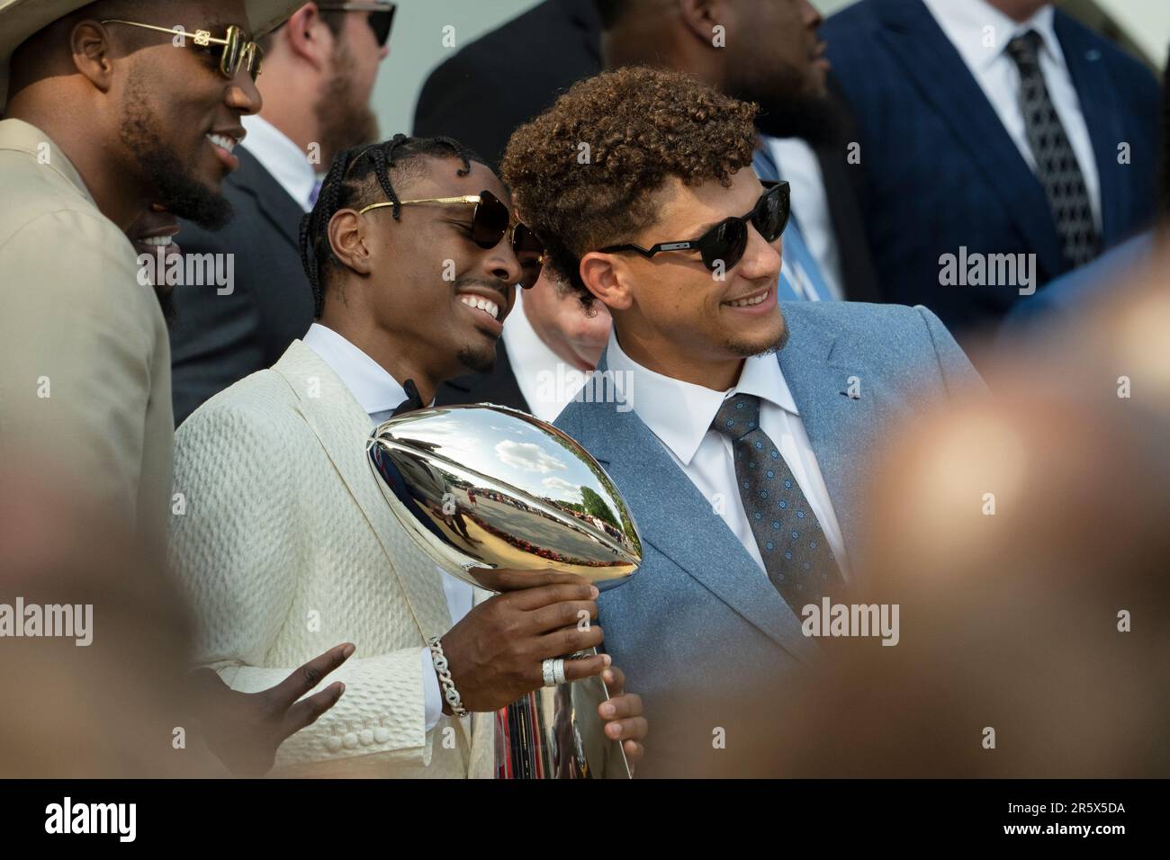 Kansas City Chiefs quarterback Patrick Mahomes and wide receiver Mecole ...