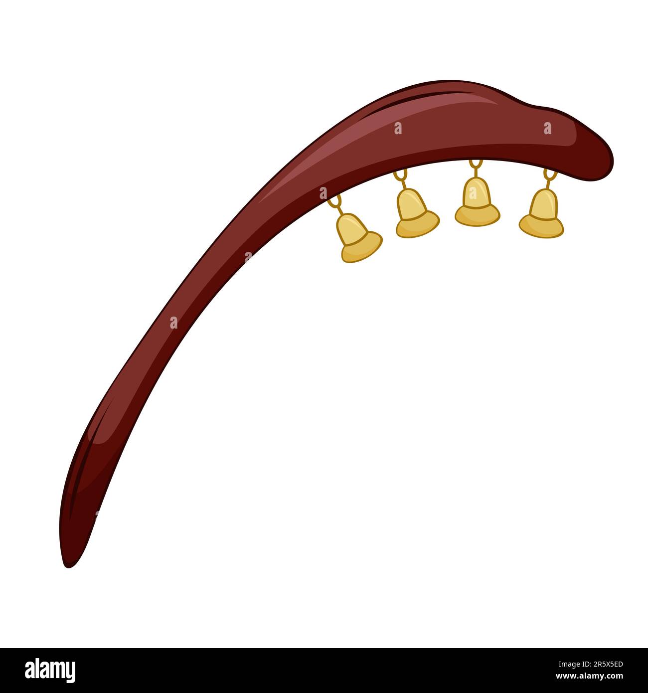 Asatayak Kazakh traditional folk musiacal instrument. Vector ...