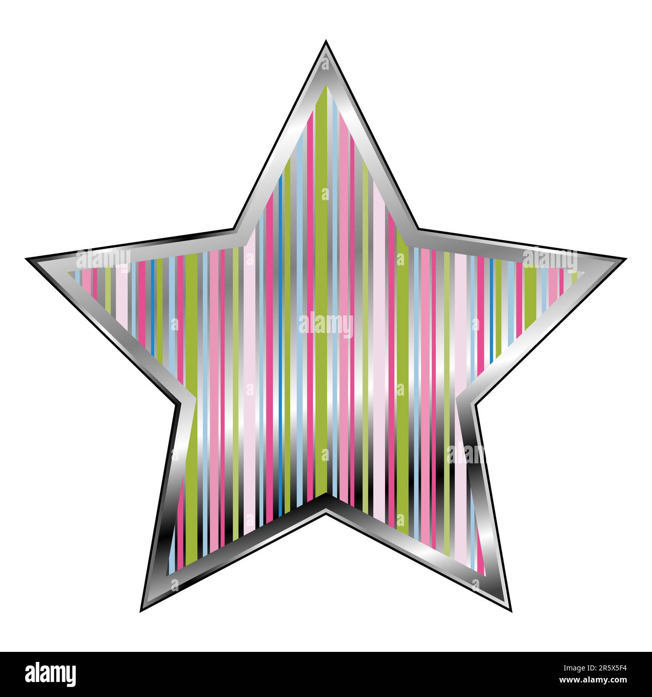 Star with multi color scheme over white background Stock Vector Image ...