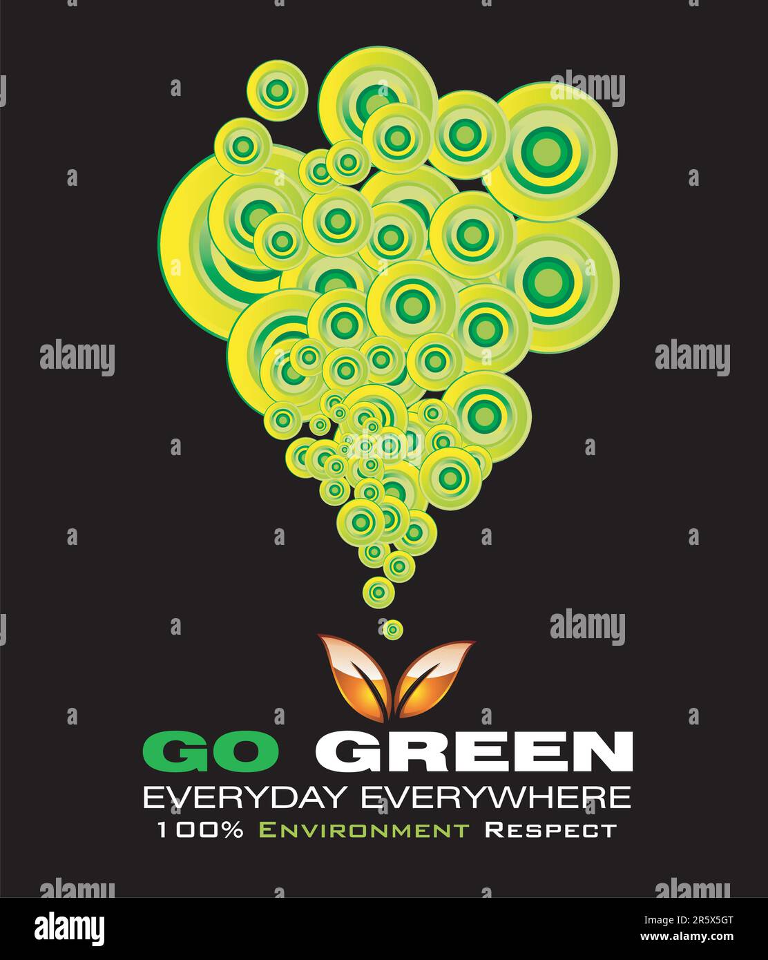 Go green recycle and environment background Stock Vector Image & Art ...