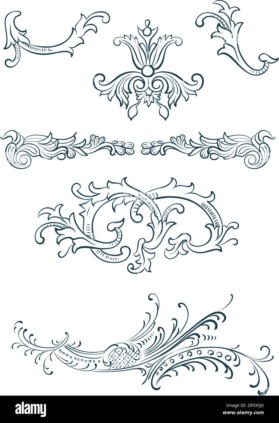 Vector decoration elements Stock Vector Image & Art - Alamy