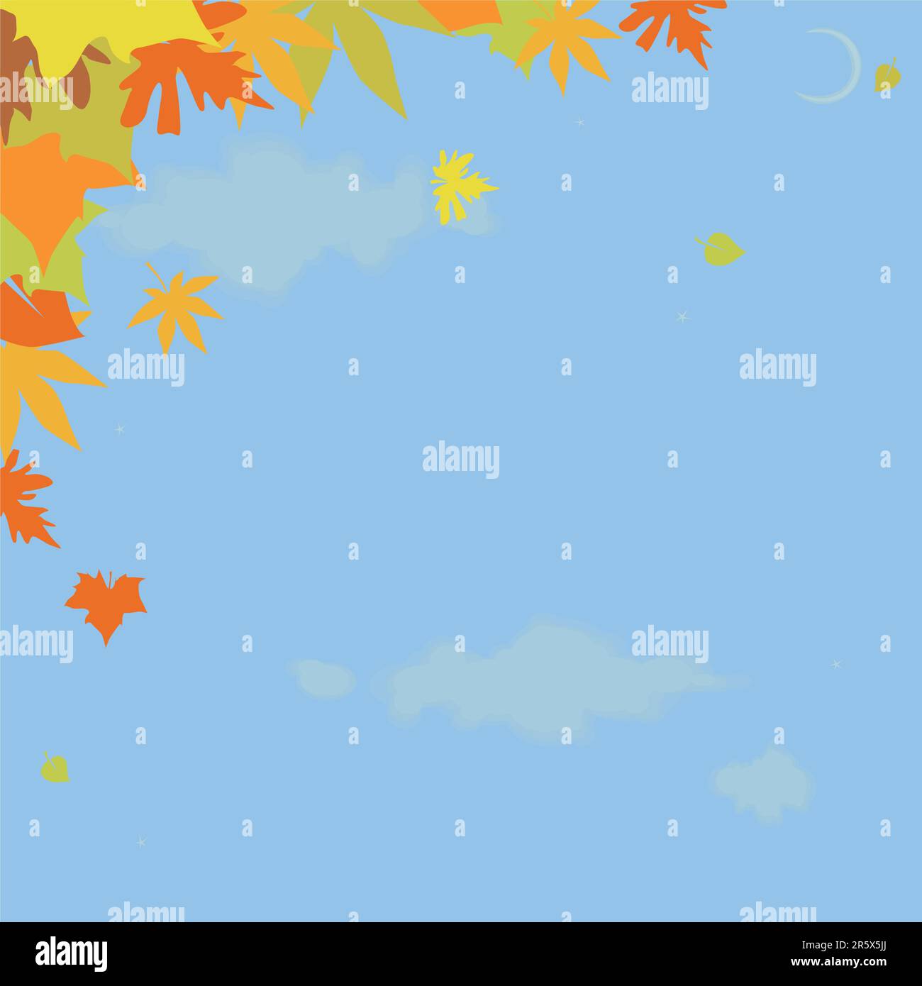 Falling leaves moon hi-res stock photography and images - Alamy
