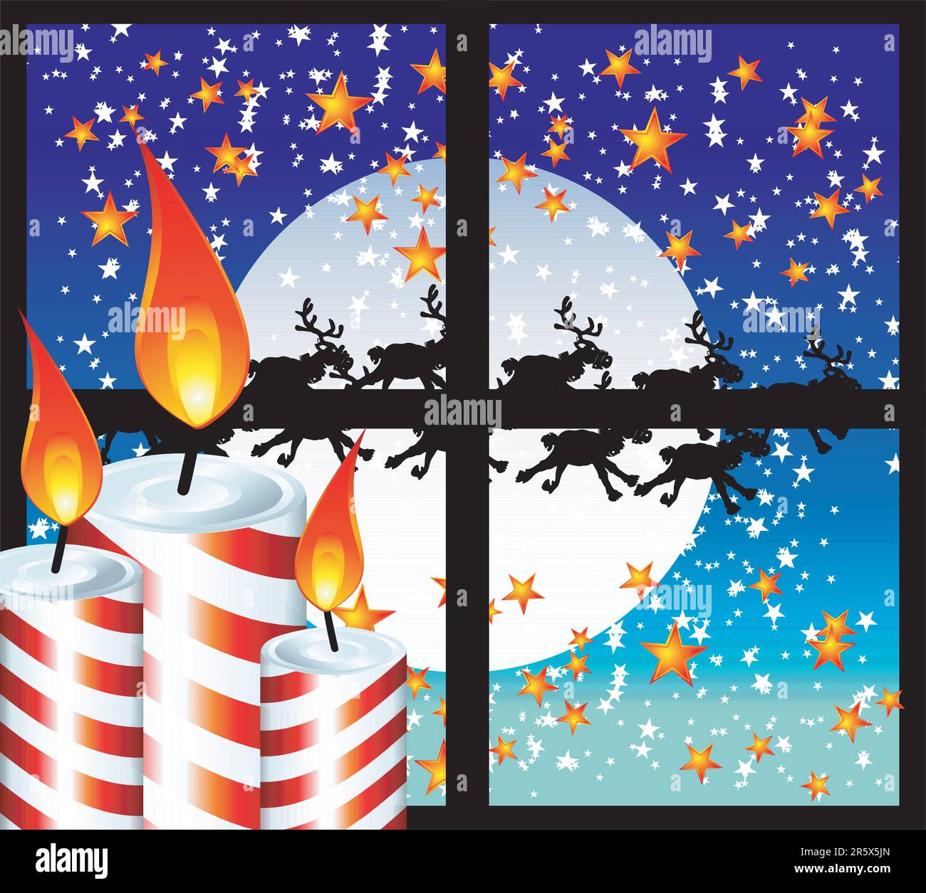 Moonlight light Stock Vector Images - Alamy