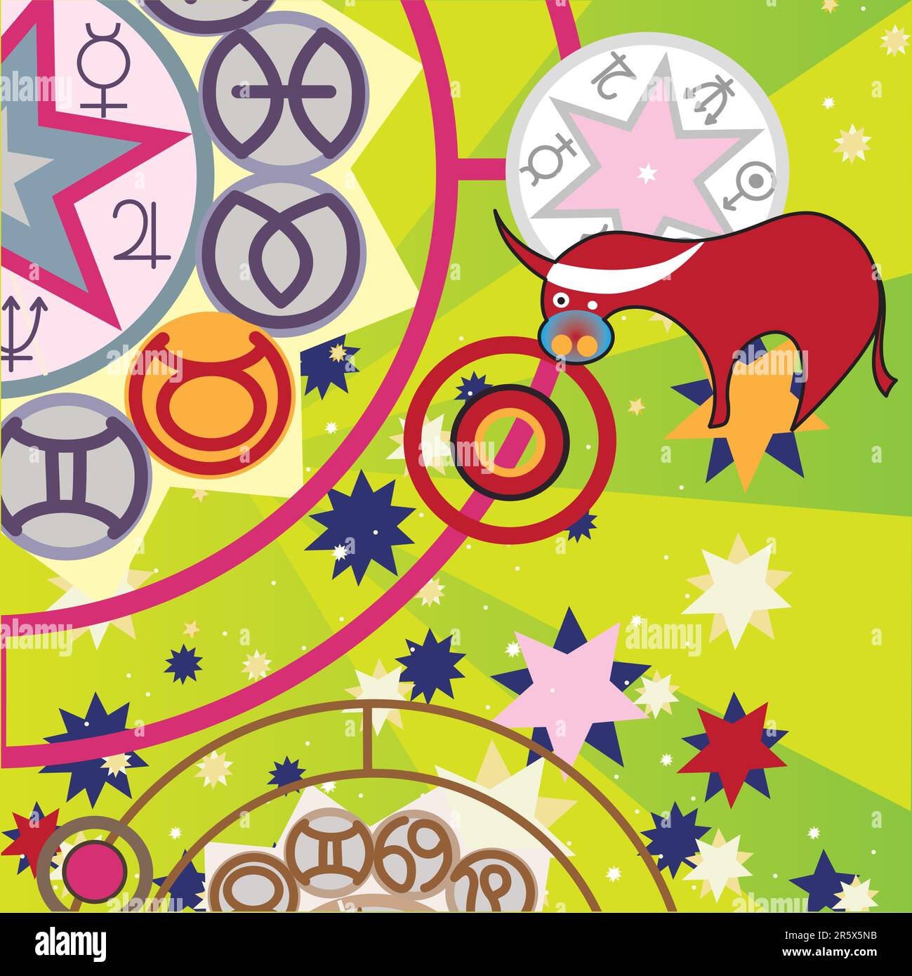 Vector Illustration Of Zodiac Signs Stock Vector Image And Art Alamy