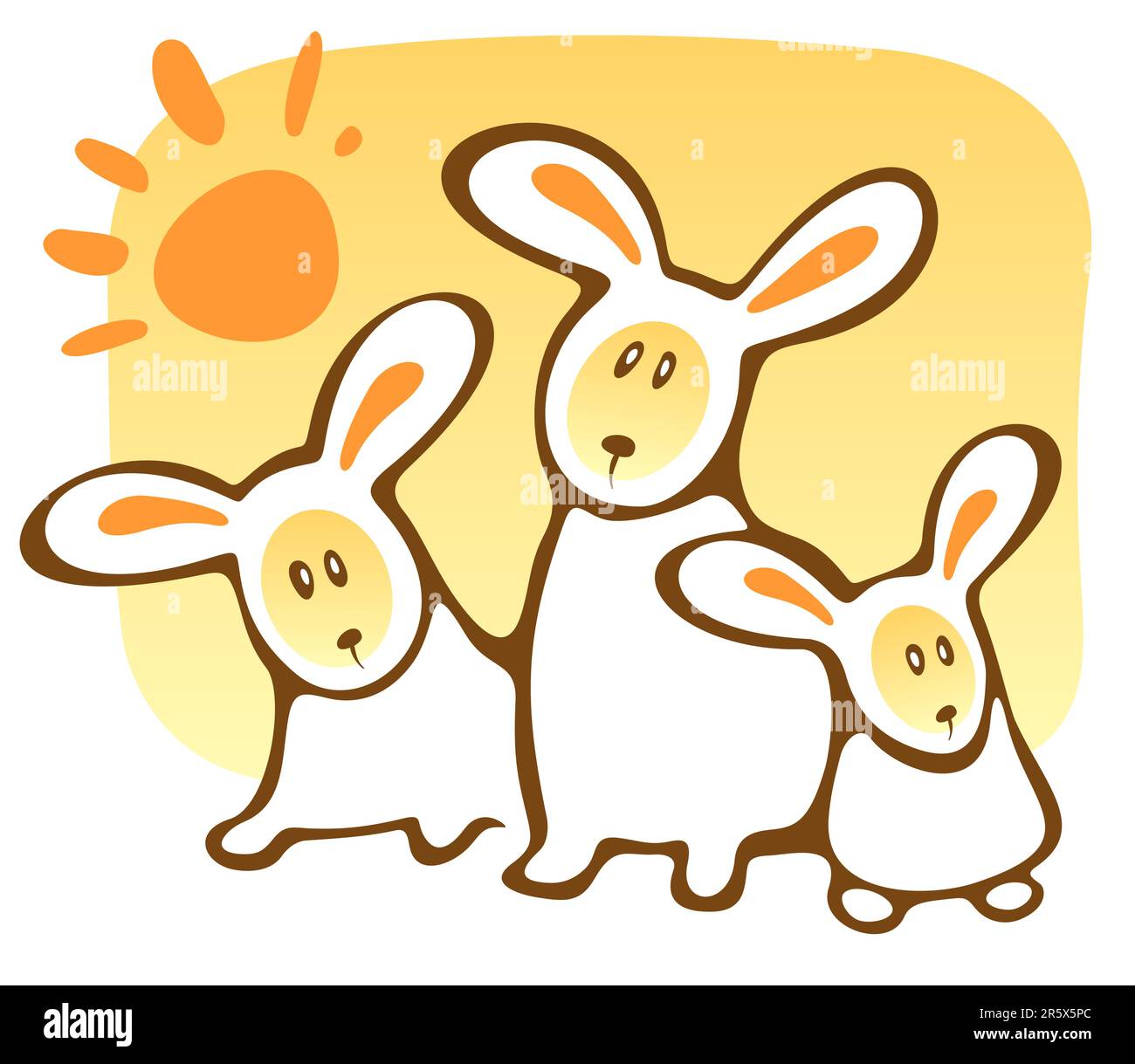 Cartoon rabbits hi-res stock photography and images - Alamy