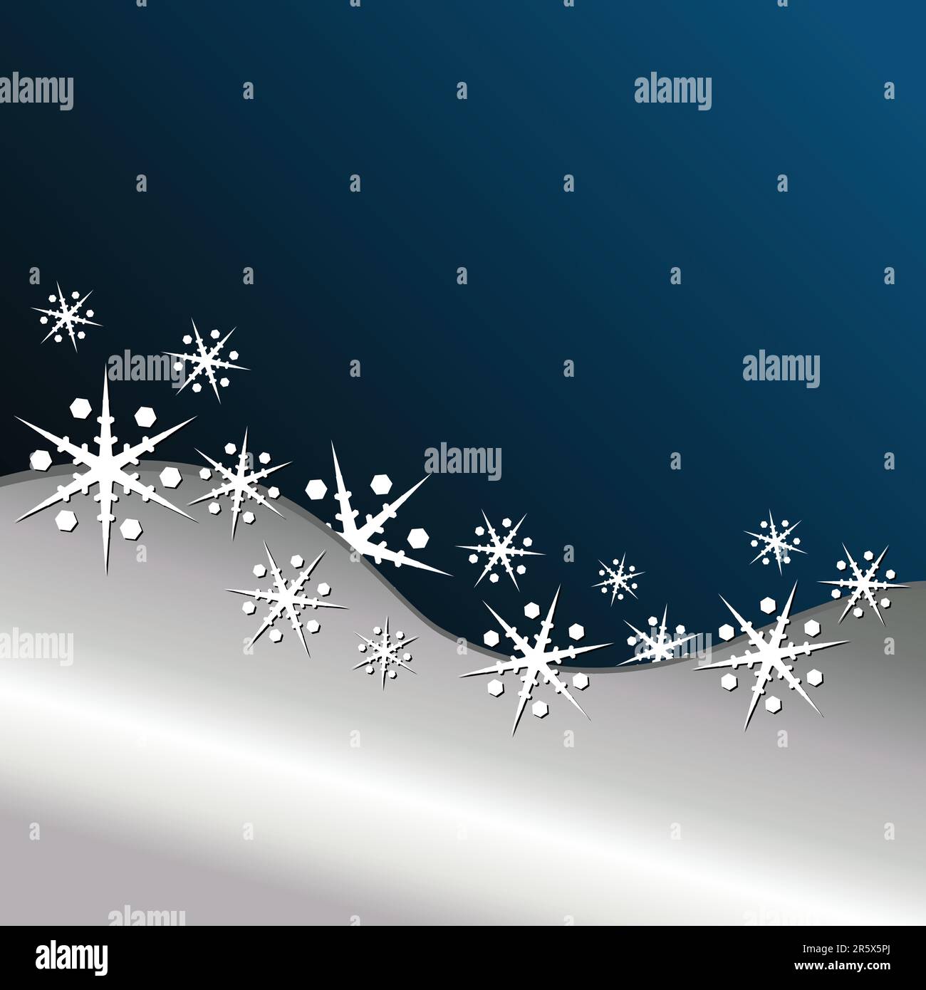 Snowflake over blue abstract Stock Vector Images - Alamy