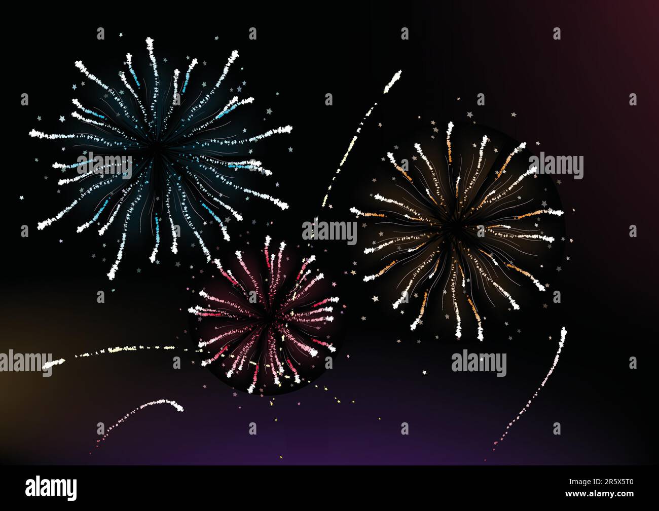 Fire works show Stock Vector Images - Alamy
