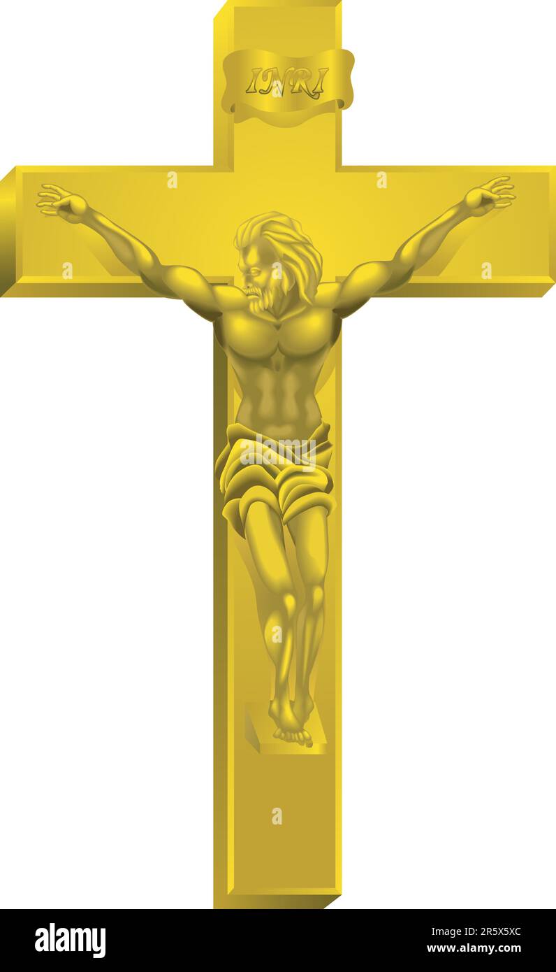 A crucifix, all blends and gradients no meshes Stock Vector Image & Art ...