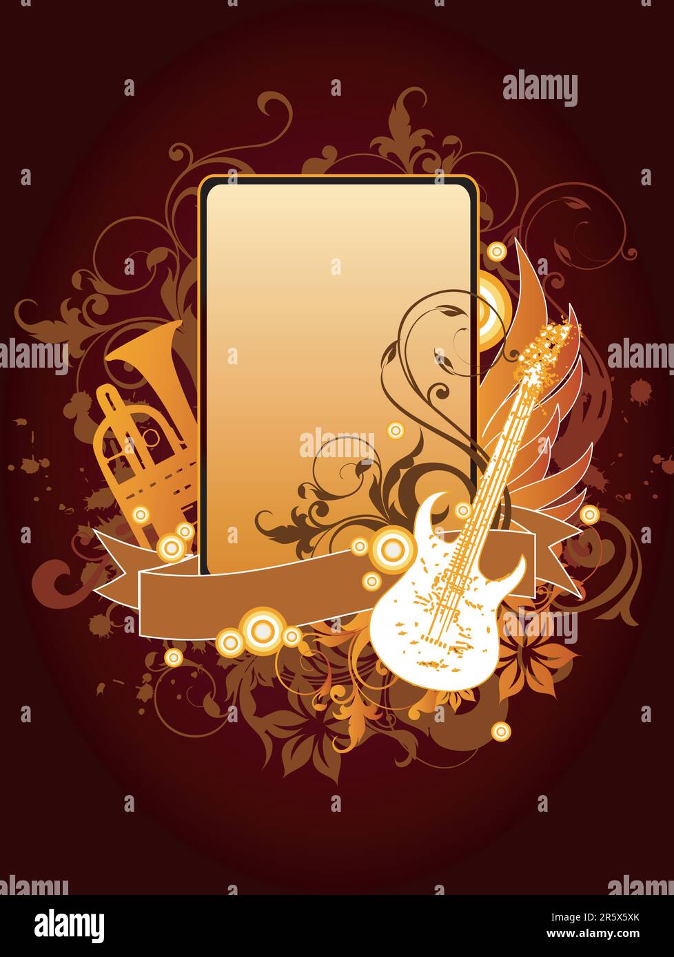 illustration drawing of musical background Stock Vector Image & Art - Alamy
