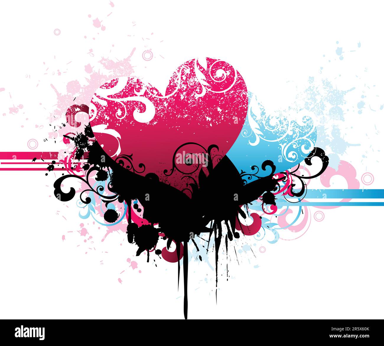 illustration drawing of heart design Stock Vector Image & Art - Alamy