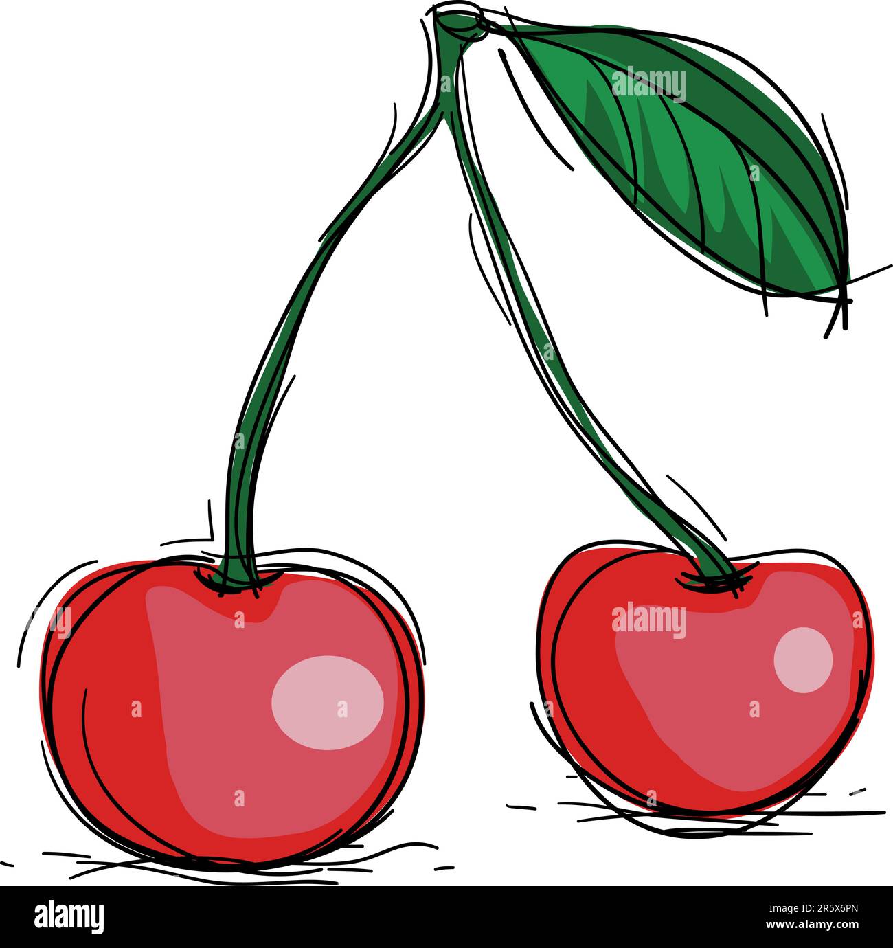 cherry icons, vector illustration Stock Vector Image & Art - Alamy