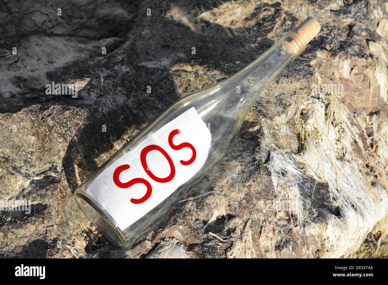 Top view sos signal hi-res stock photography and images - Alamy
