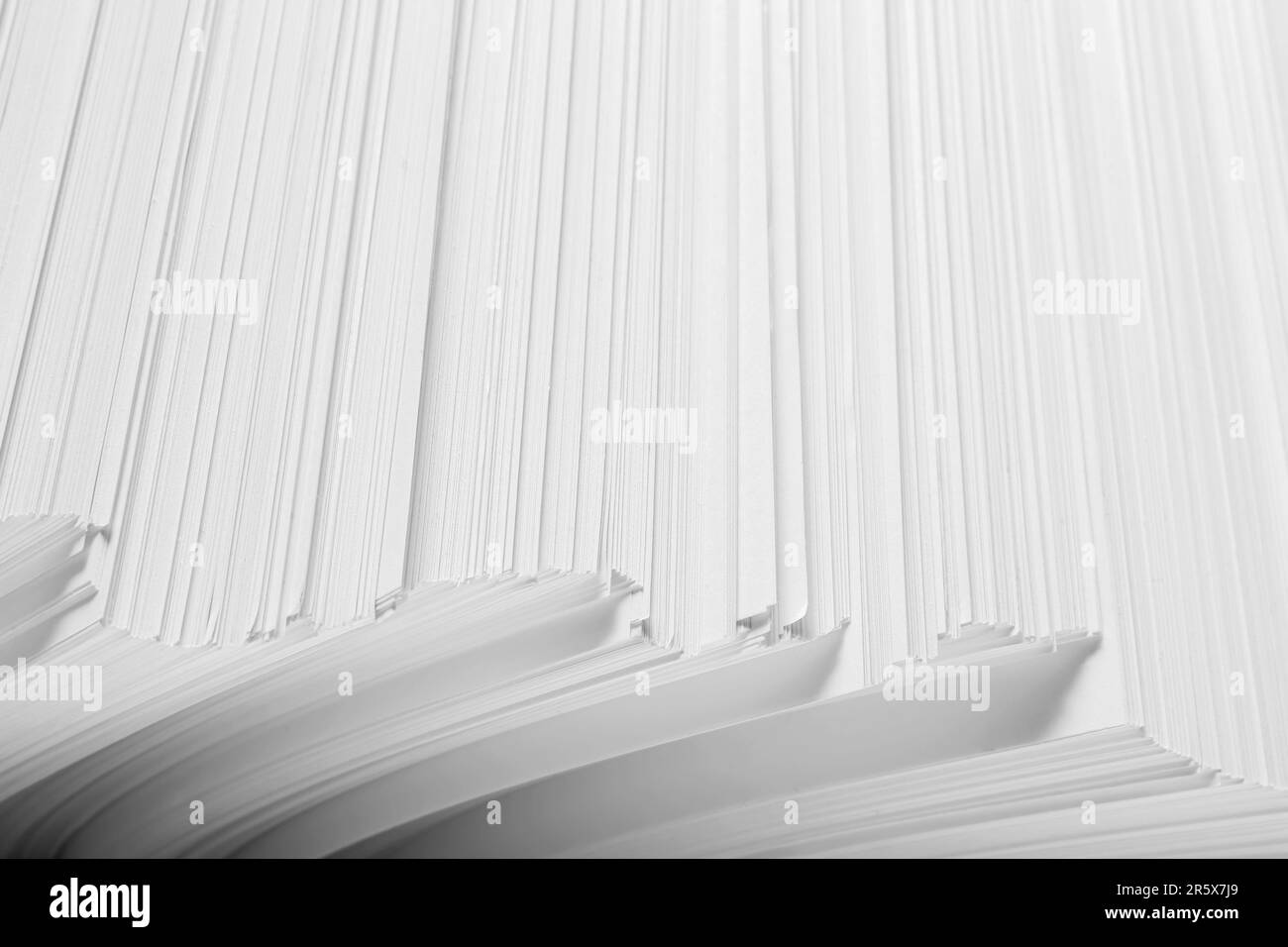 White paper sheets as background, closeup view Stock Photo - Alamy